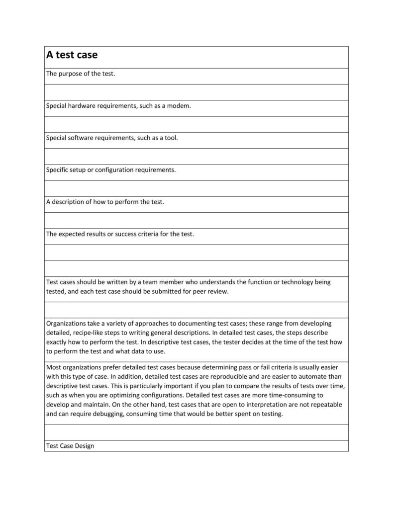 43 Test Case Templates / Examples from TOP Software Companies ᐅ TemplateLab