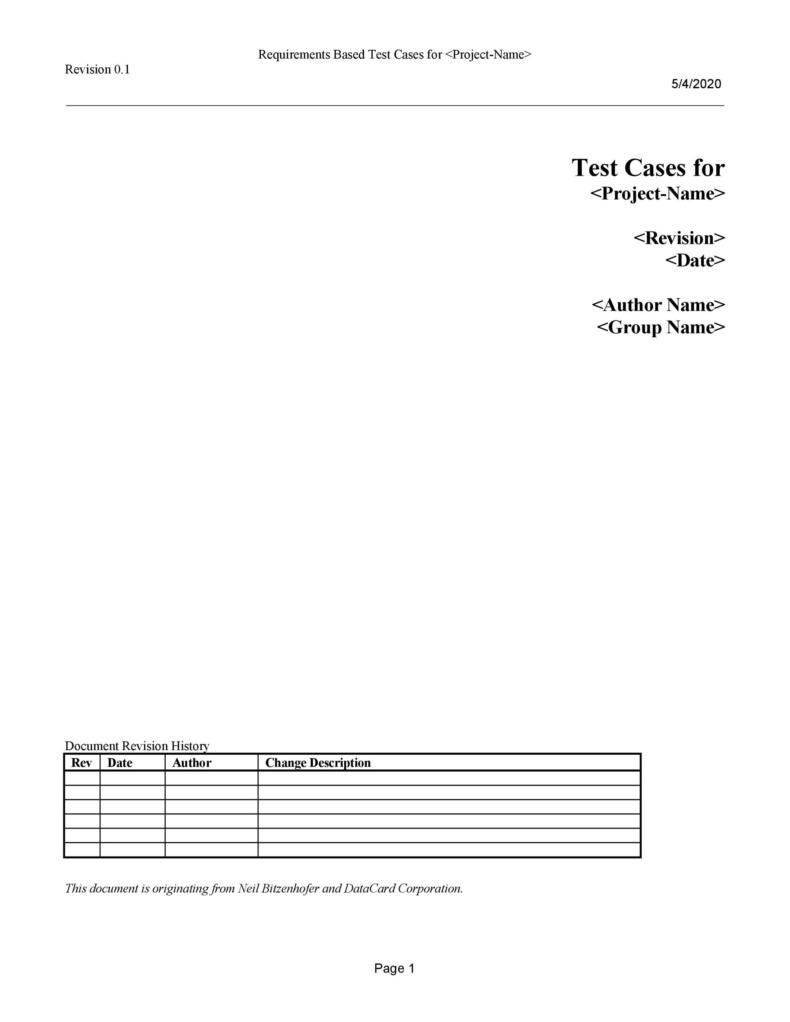 43 Test Case Templates / Examples from TOP Software Companies ᐅ TemplateLab 43 Test Case Templates / Examples from TOP Software Companies ᐅ TemplateLab