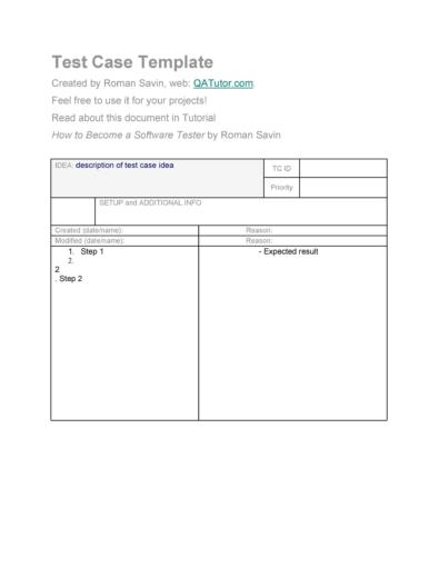 43 Test Case Templates / Examples from TOP Software Companies ᐅ TemplateLab