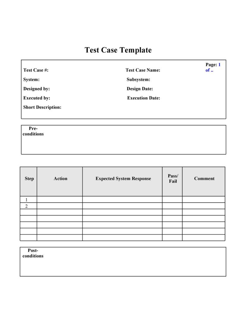 43 Test Case Templates / Examples from TOP Software Companies ᐅ TemplateLab