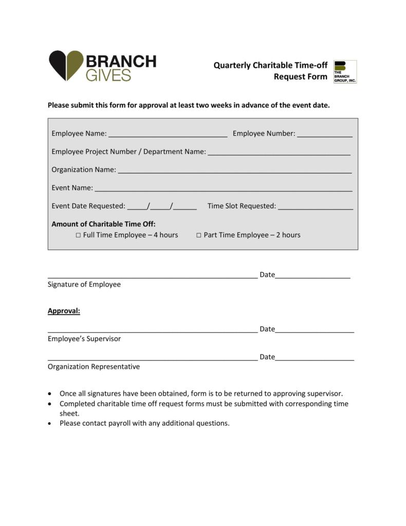 40+ Effective Time Off Request Forms & Templates ᐅ TemplateLab