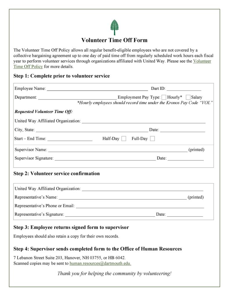 40+ Effective Time Off Request Forms & Templates ᐅ TemplateLab