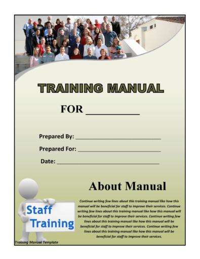 Training Manual - 40+ Free Templates & Examples in MS Word