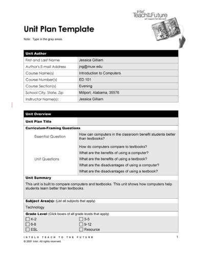 39 Best Unit Plan Templates [Word, PDF] ᐅ TemplateLab