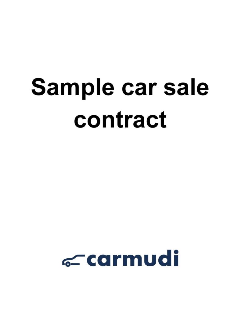 42 Printable Vehicle Purchase Agreement Templates [Word, PDF]