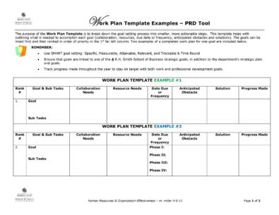 Plan de trabajo: 40 excelentes plantillas y muestras (Excel / Word ...