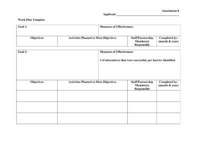 Plan de trabajo: 40 excelentes plantillas y muestras (Excel / Word ...