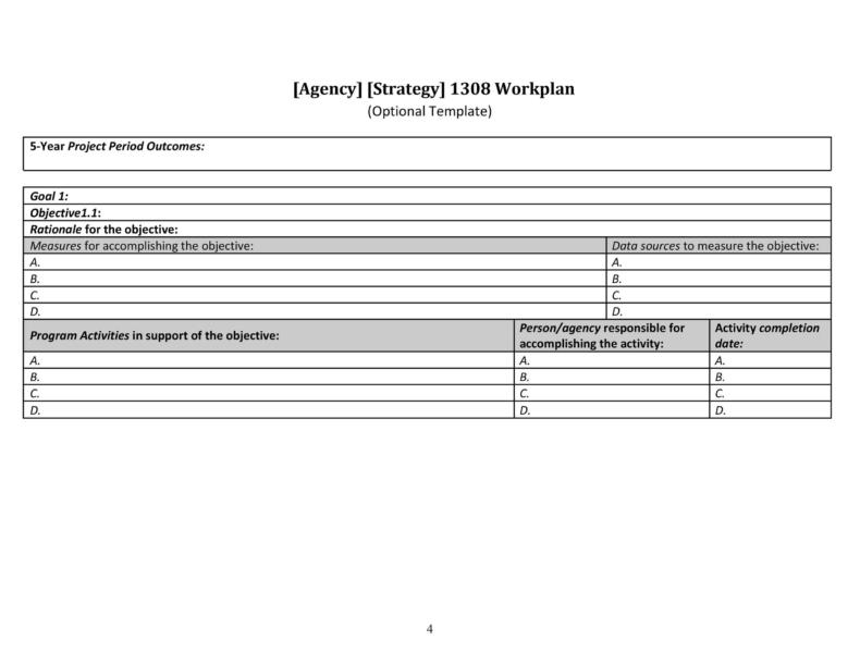 Work Plan - 40 Great Templates & Samples (Excel / Word) ᐅ TemplateLab