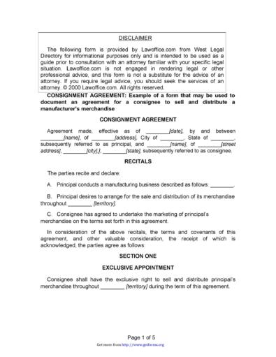 40+ Best Consignment Agreement Templates & Forms ᐅ TemplateLab