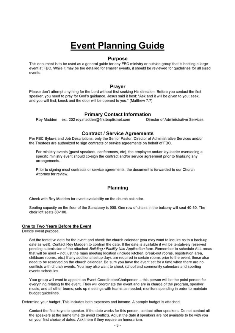 50 Professional Event Planning Checklist Templates ᐅ TemplateLab