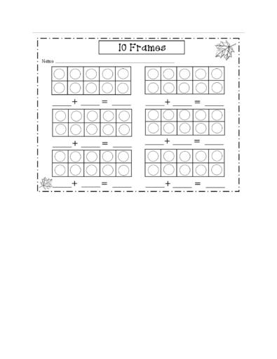 36 Printable Ten Frame Templates (Free) ᐅ TemplateLab