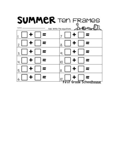 36 Printable Ten Frame Templates (Free) ᐅ TemplateLab