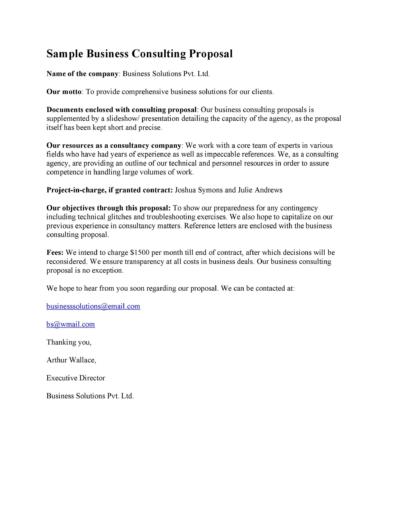 39 BEST Consulting Proposal Templates [FREE] ᐅ TemplateLab