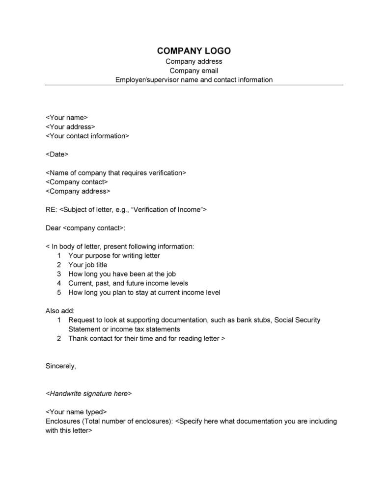 40+ Income Verification Letter Samples (& Proof of Income Letters)