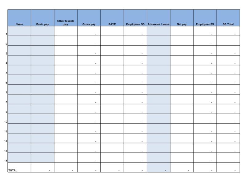40+ Free Payroll Templates & Calculators ᐅ TemplateLab