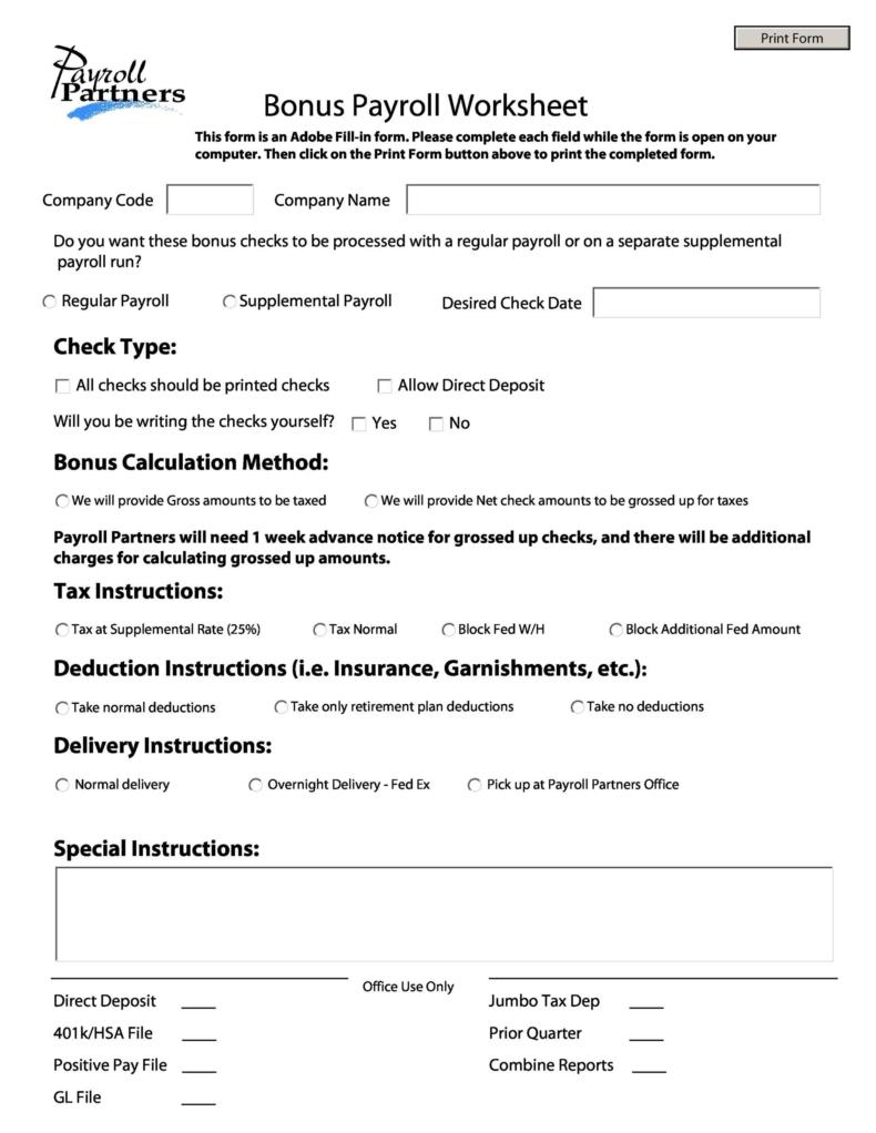 40+ Free Payroll Templates & Calculators ᐅ TemplateLab