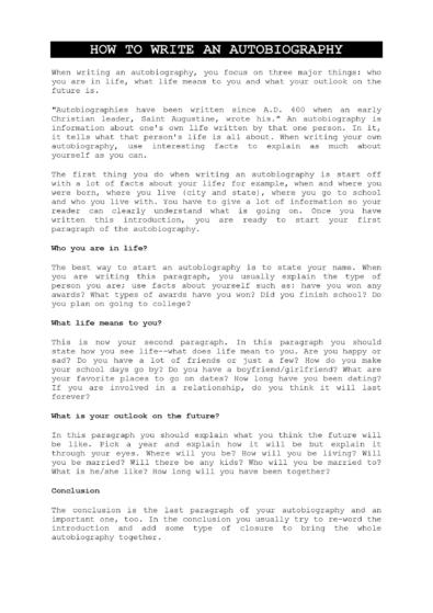 40 Autobiography Examples ( + Autobiographical Essay Templates)