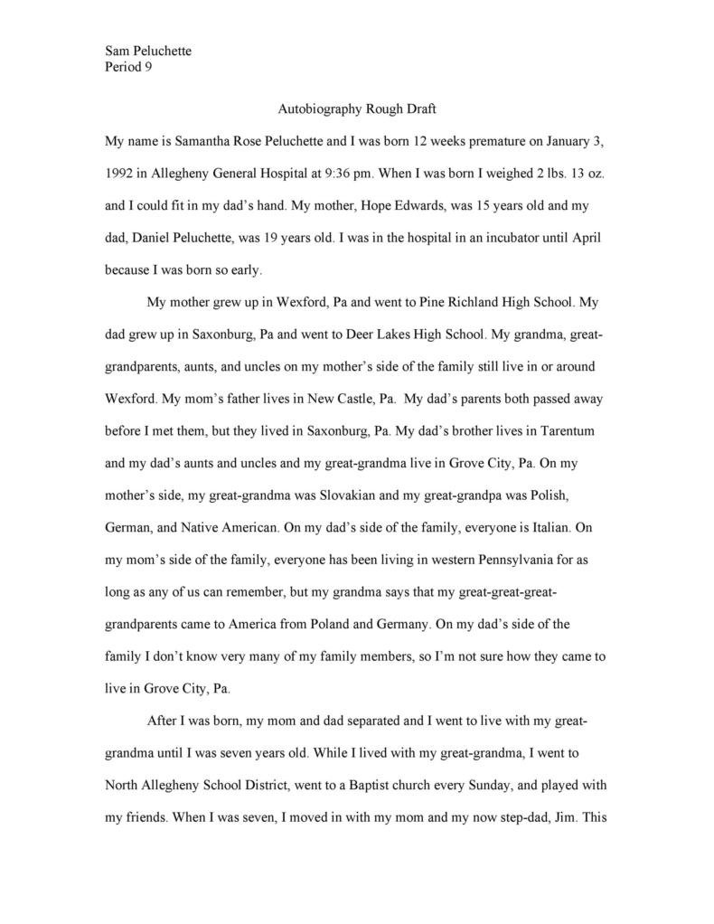 40 Autobiography Examples ( + Autobiographical Essay Templates)