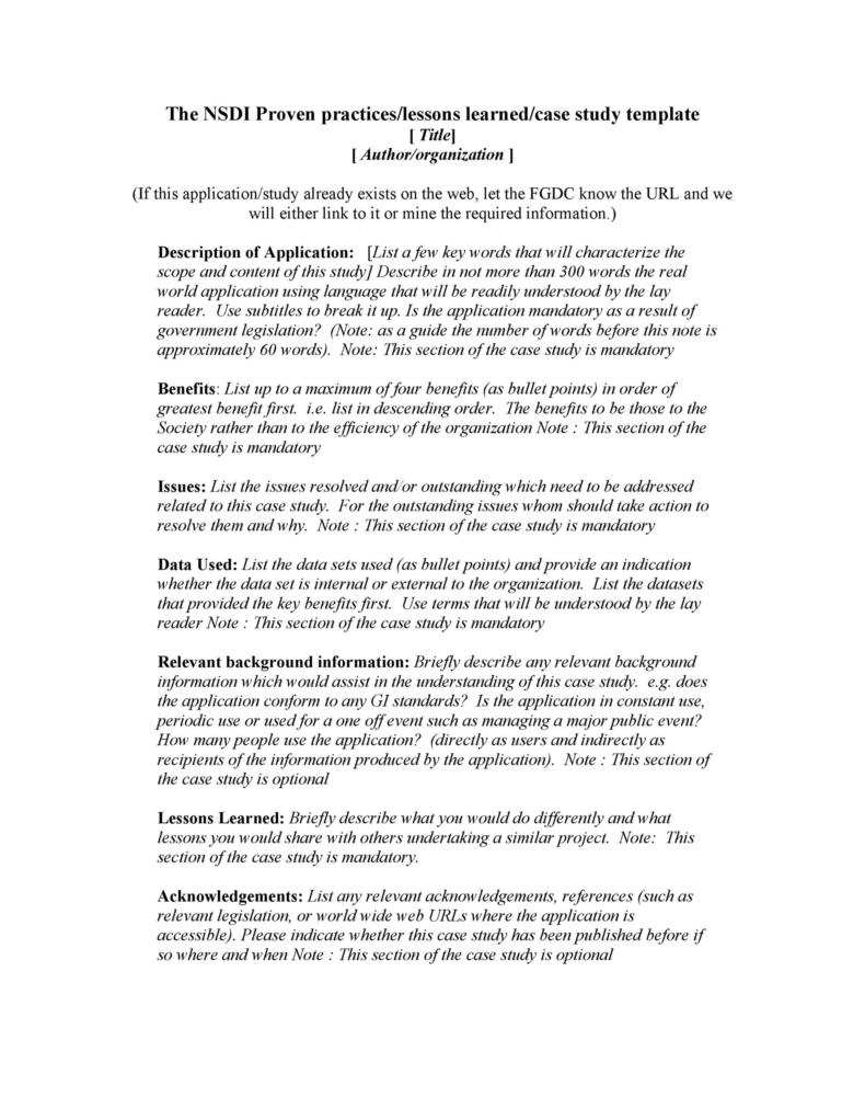 49 Free Case Study Templates ( + Case Study Format Examples + )