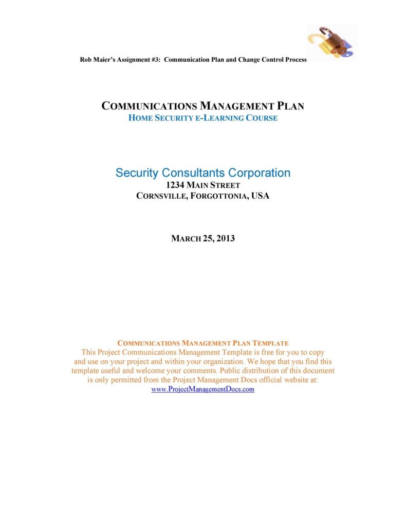 37 Simple Communication Plan Examples (+ Free Templates) ᐅ TemplateLab