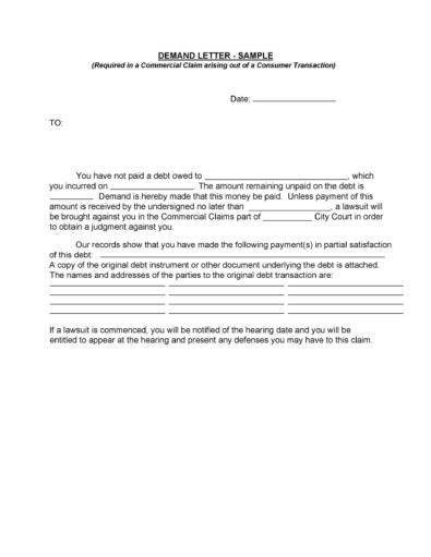 40 Strong Demand Letter Templates (Free Samples) ᐅ TemplateLab