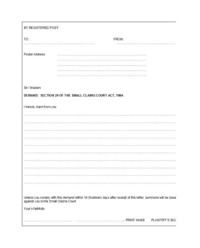 40 Strong Demand Letter Templates (Free Samples) ᐅ TemplateLab