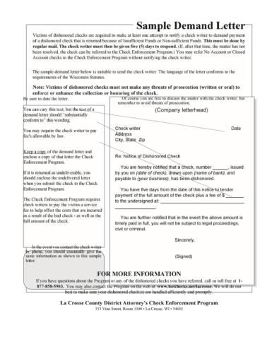 40 Strong Demand Letter Templates (Free Samples) ᐅ TemplateLab