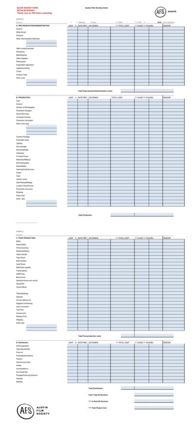 33 Free Film Budget Templates (Excel, Word) ᐅ TemplateLab