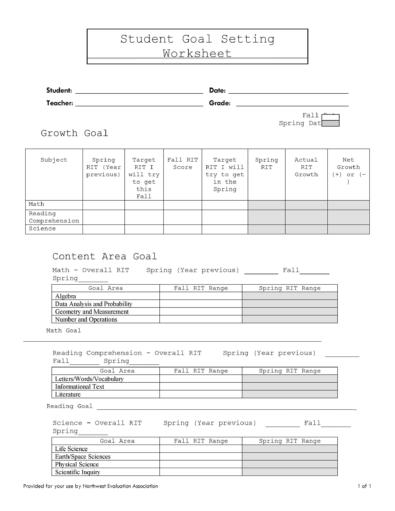41 S.M.A.R.T Goal Setting Templates & Worksheets ᐅ TemplateLab