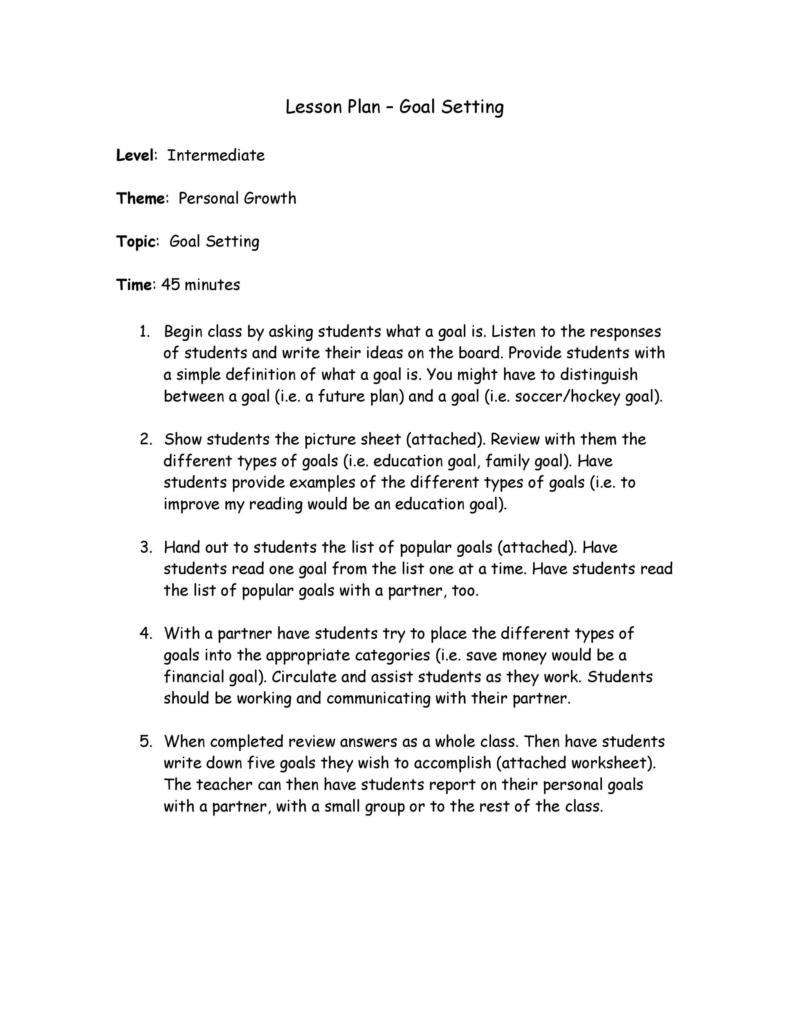 41 S.M.A.R.T Goal Setting Templates & Worksheets ᐅ TemplateLab