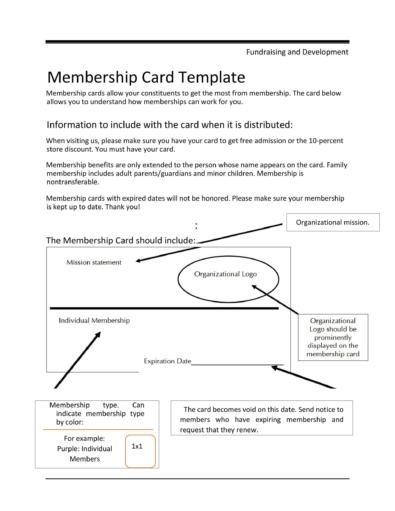 25 Cool Membership Card Templates & Designs (MS Word) ᐅ TemplateLab
