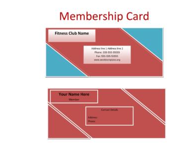 25 Cool Membership Card Templates & Designs (MS Word) ᐅ TemplateLab