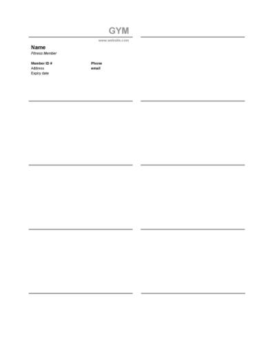 25 Cool Membership Card Templates & Designs (MS Word) ᐅ TemplateLab