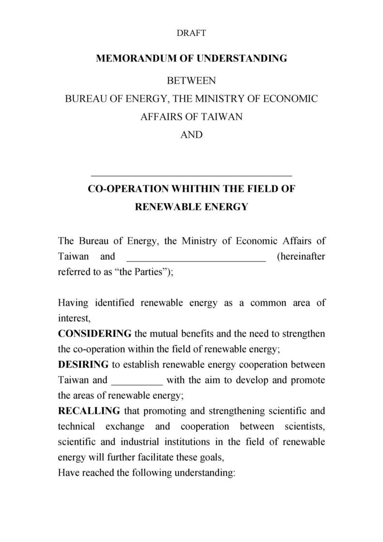 50 Free Memorandum of Understanding Templates [Word]