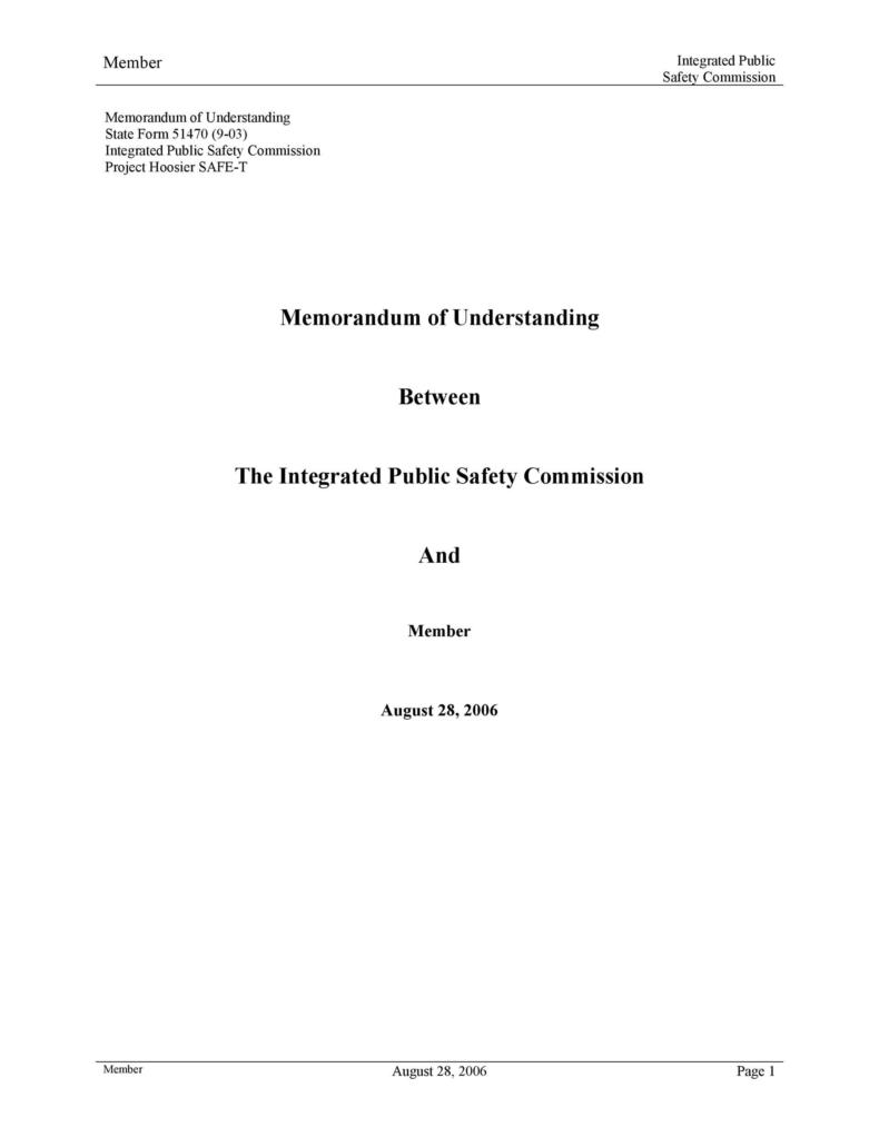 50 Free Memorandum of Understanding Templates [Word]