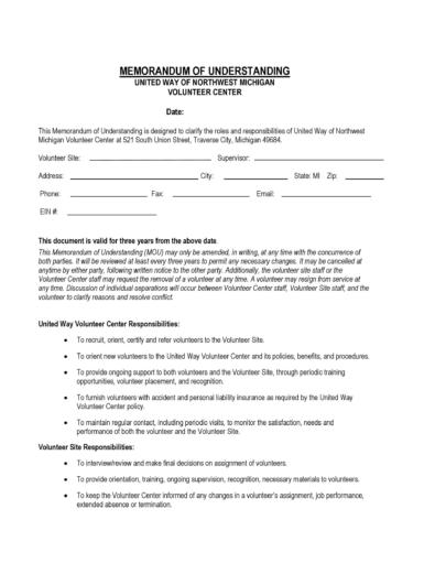 50 Free Memorandum of Understanding Templates [Word]