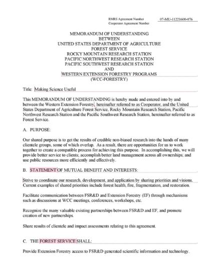 50 Free Memorandum of Understanding Templates [Word]