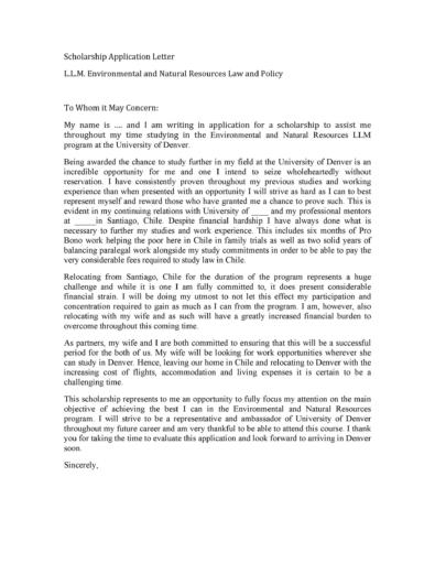 50 Free Scholarship Application Templates & Forms ᐅ TemplateLab