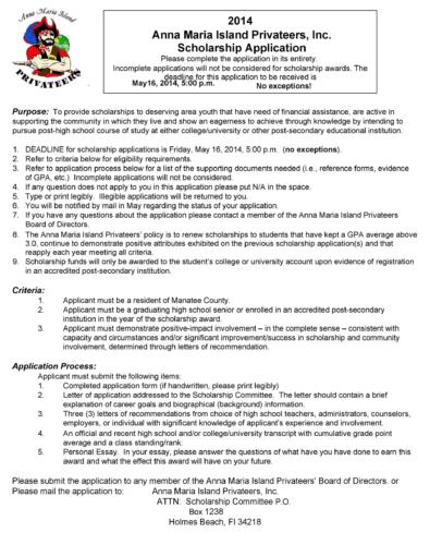 50 Free Scholarship Application Templates & Forms ᐅ TemplateLab