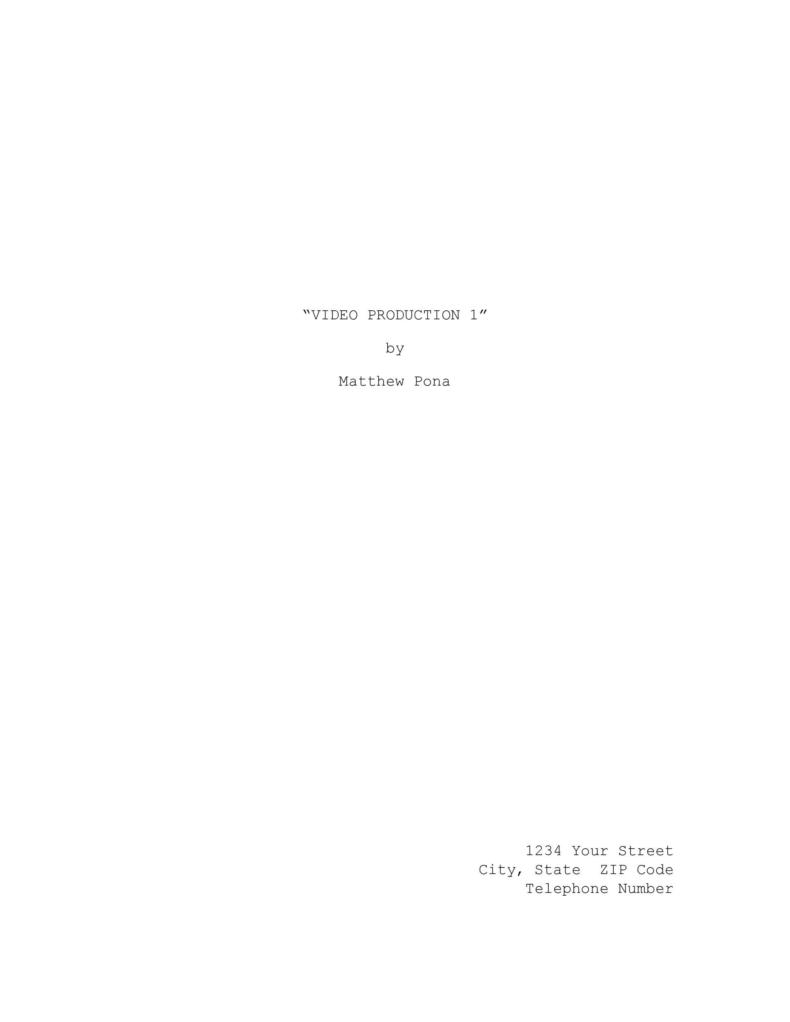 37 Creative Screenplay Templates [& Screenplay Format Guide] ᐅ TemplateLab
