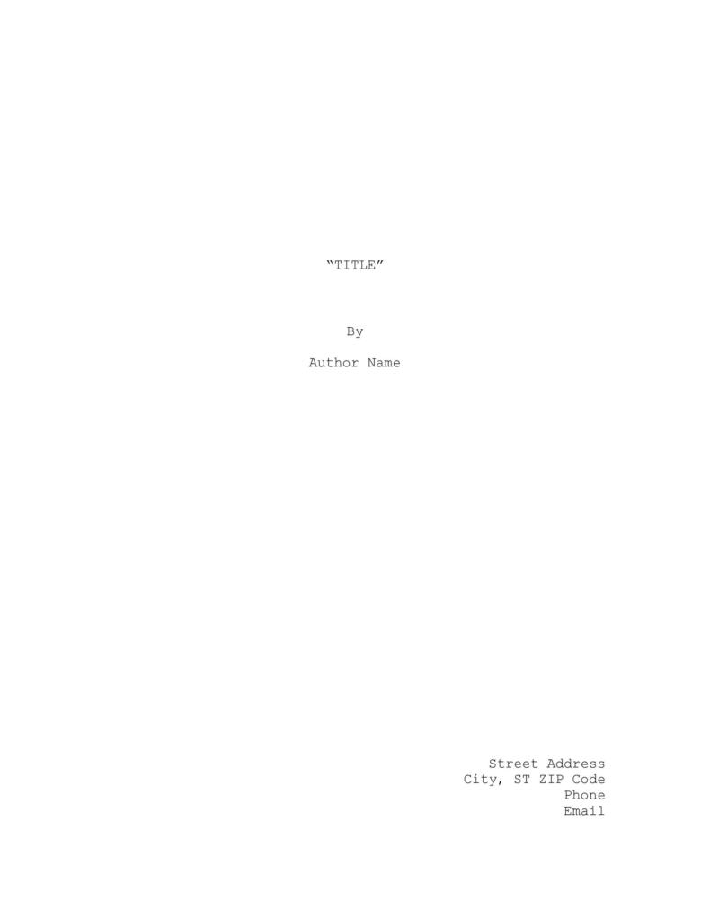 37 Creative Screenplay Templates [& Screenplay Format Guide] ᐅ TemplateLab