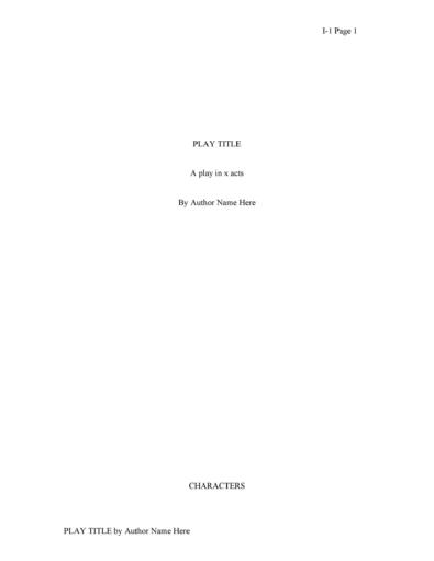 37 Creative Screenplay Templates [& Screenplay Format Guide] ᐅ TemplateLab