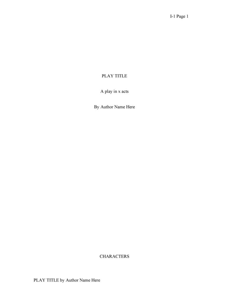 37 Creative Screenplay Templates [& Screenplay Format Guide] ᐅ TemplateLab