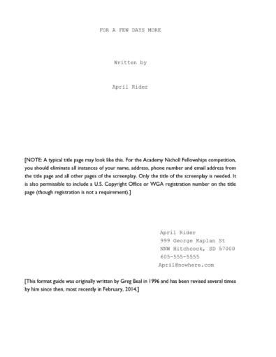 37 Creative Screenplay Templates [& Screenplay Format Guide] ᐅ TemplateLab