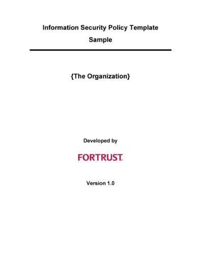 42 Information Security Policy Templates [Cyber Security] ᐅ TemplateLab