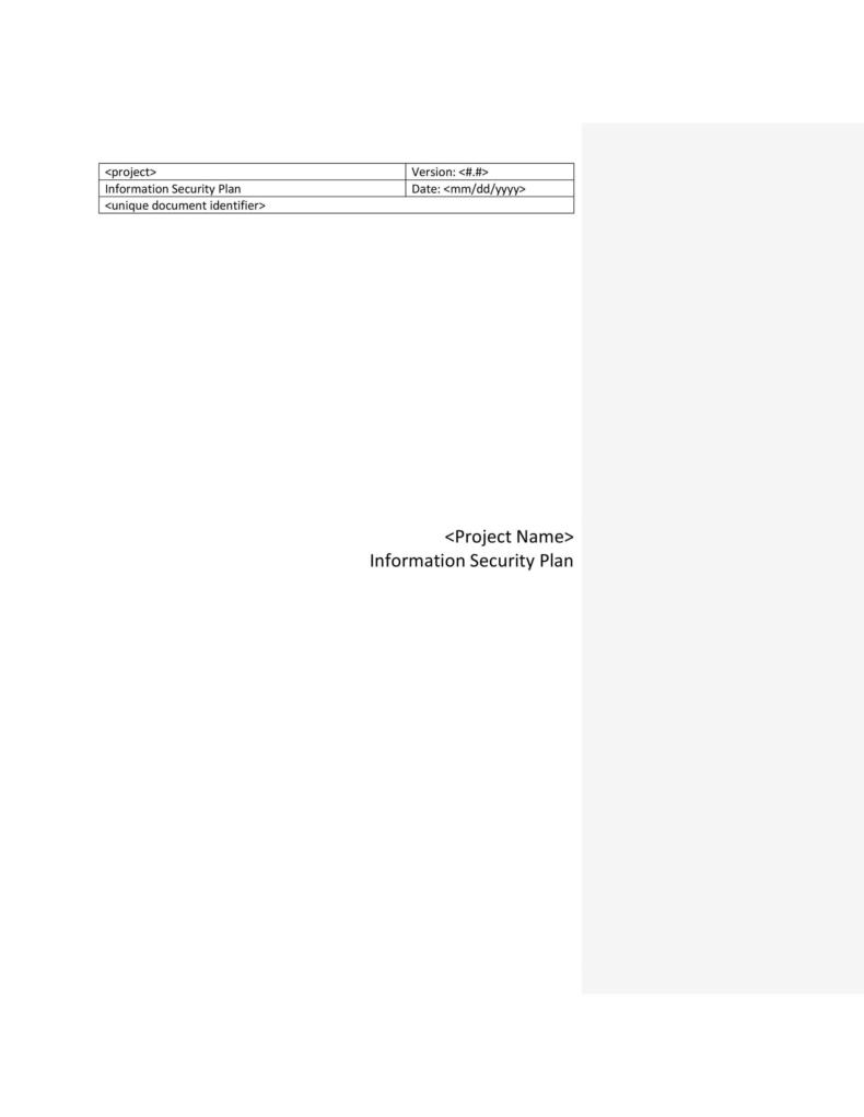 42 Information Security Policy Templates [Cyber Security] ᐅ TemplateLab