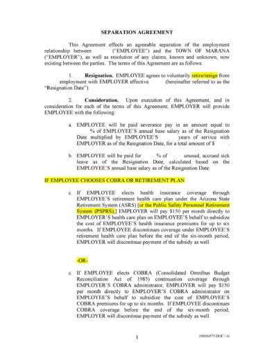 43 Best Separation Agreement Templates (& Separation Papers)