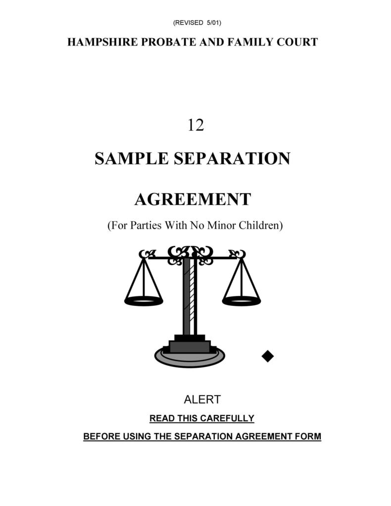 43 Best Separation Agreement Templates (& Separation Papers)