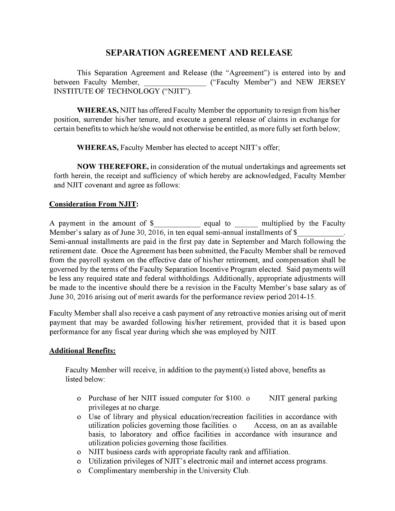 43 Best Separation Agreement Templates (& Separation Papers)