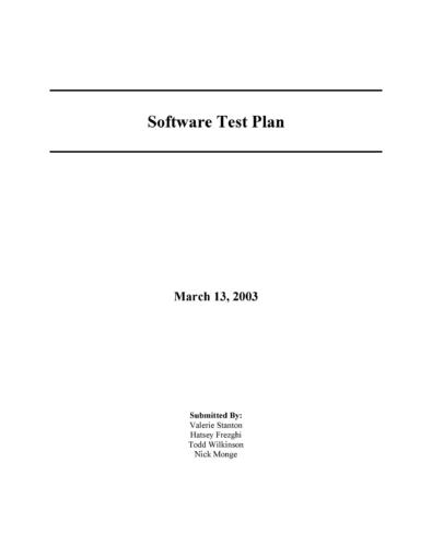 35 Software Test Plan Templates & Examples ᐅ TemplateLab